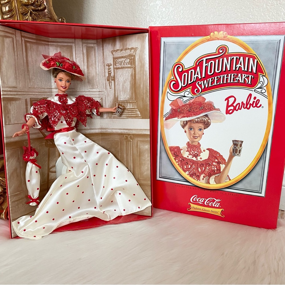 Barbie Soda Fountain Sweetheart Coca Cola Collector E… - Gem